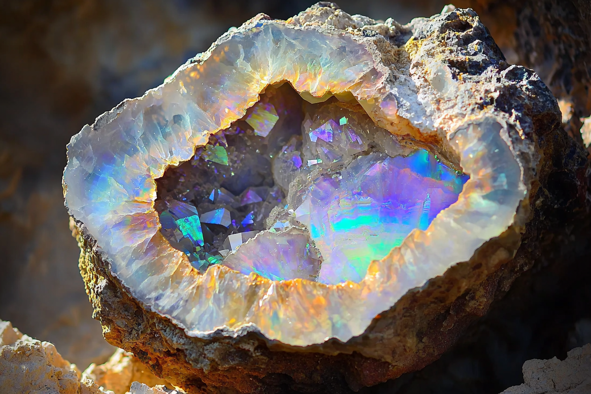 Opal Geodes: The Iridescent Gemstones of Wonder | zenstarstore Zenstar ...